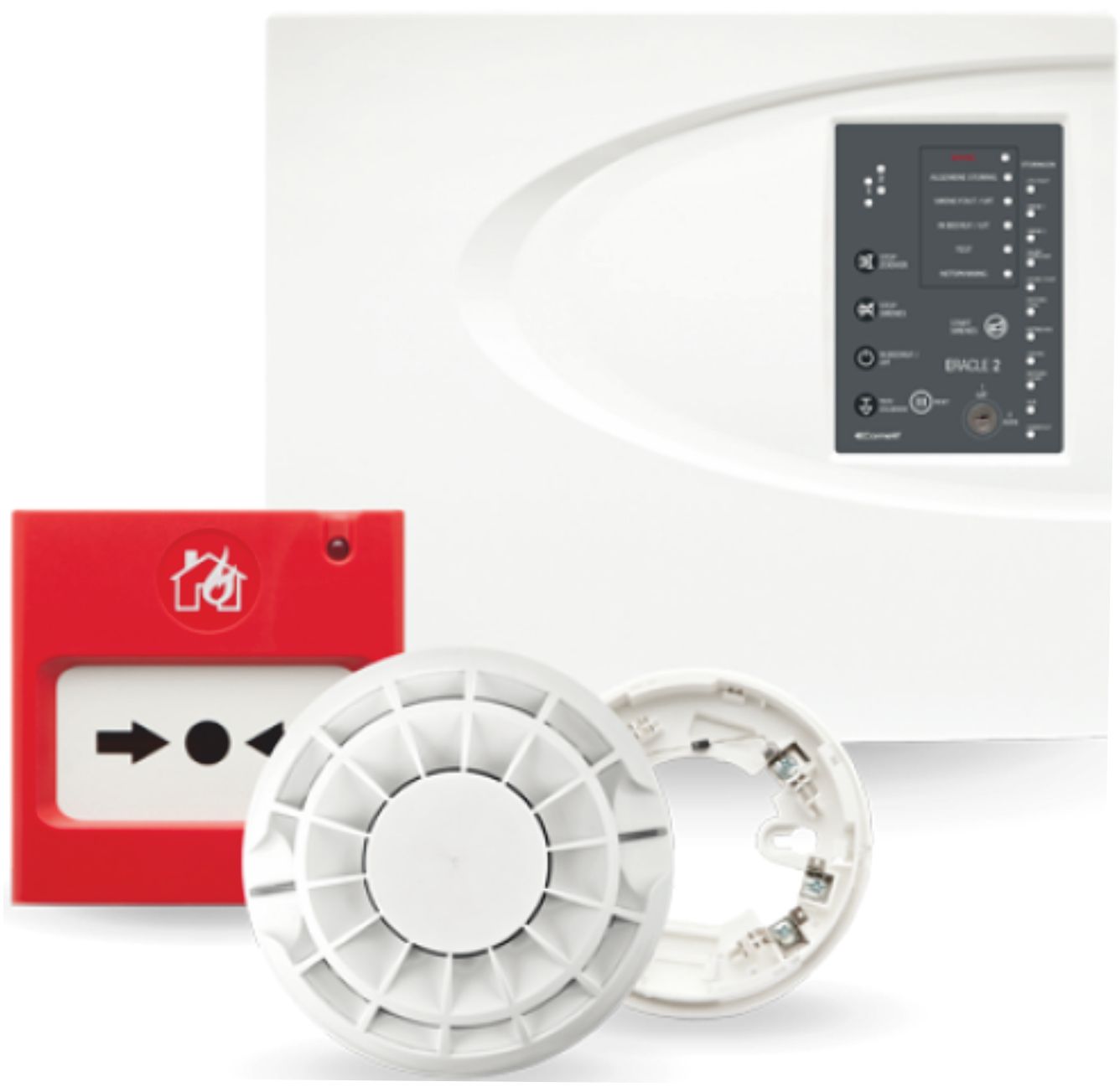 Kit Antincendio Comelit con centrale Convenzionale - COE 43KIT102 ...