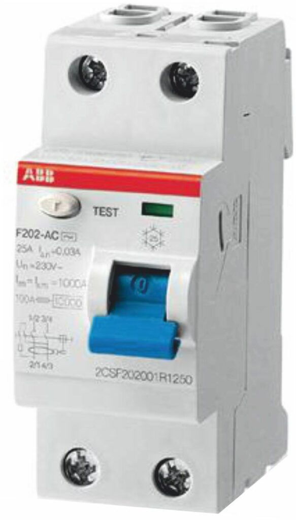 Interruttore magnetotermico differenziale puro F202 AC 25A 30MA 2P - ABB F427800 - Elmax ...