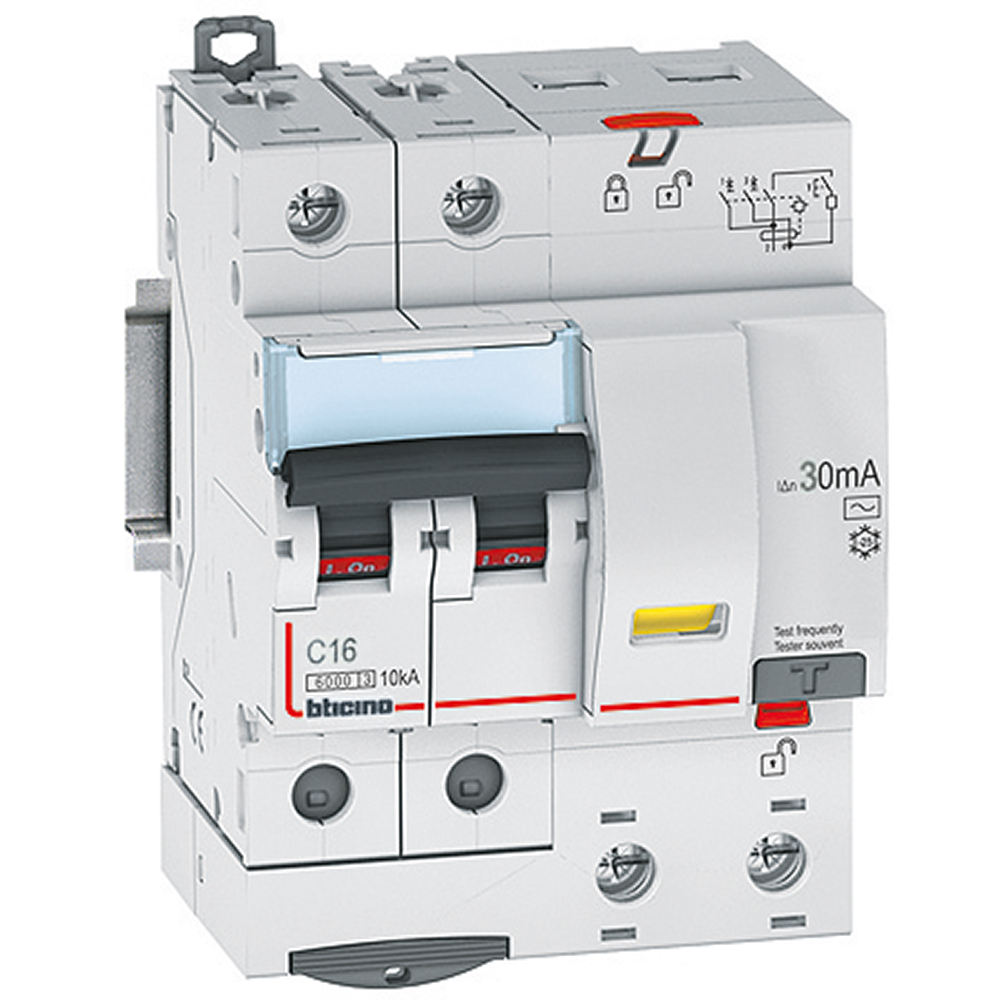 btdin60 - MT diff 2P 16A 6kA 30mA - BTI GN823AC16 - Elmax - Materiale elettrico online