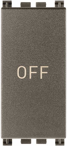 Pulsante 1P NO+NC 10A simbolo OFF Metal - VIW 19056.33.M - Elmax ...